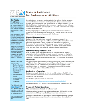 Fillable Online SBA Businesses Fax Email Print - pdfFiller