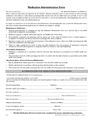 Fillable Online ucsfchildcarehealth cchp medication administration form ...