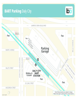 Fillable Online bart BART Parking Daly City - bart Fax Email Print ...
