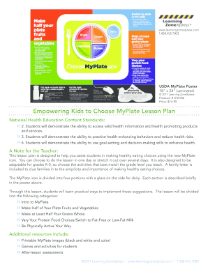 Fillable Online fortlauderdale 7003 USDA MyPlate Poster 18 x 24 ...