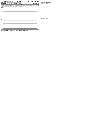 Fillable Online certificate of mailing.pdf Fax Email Print - pdfFiller