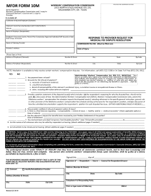 Fillable Online ok Fillable MFDR FORM 10M Fax Email Print - pdfFiller