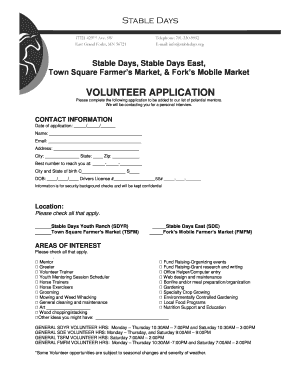 Fillable Online Stable Days Fax Email Print - pdfFiller