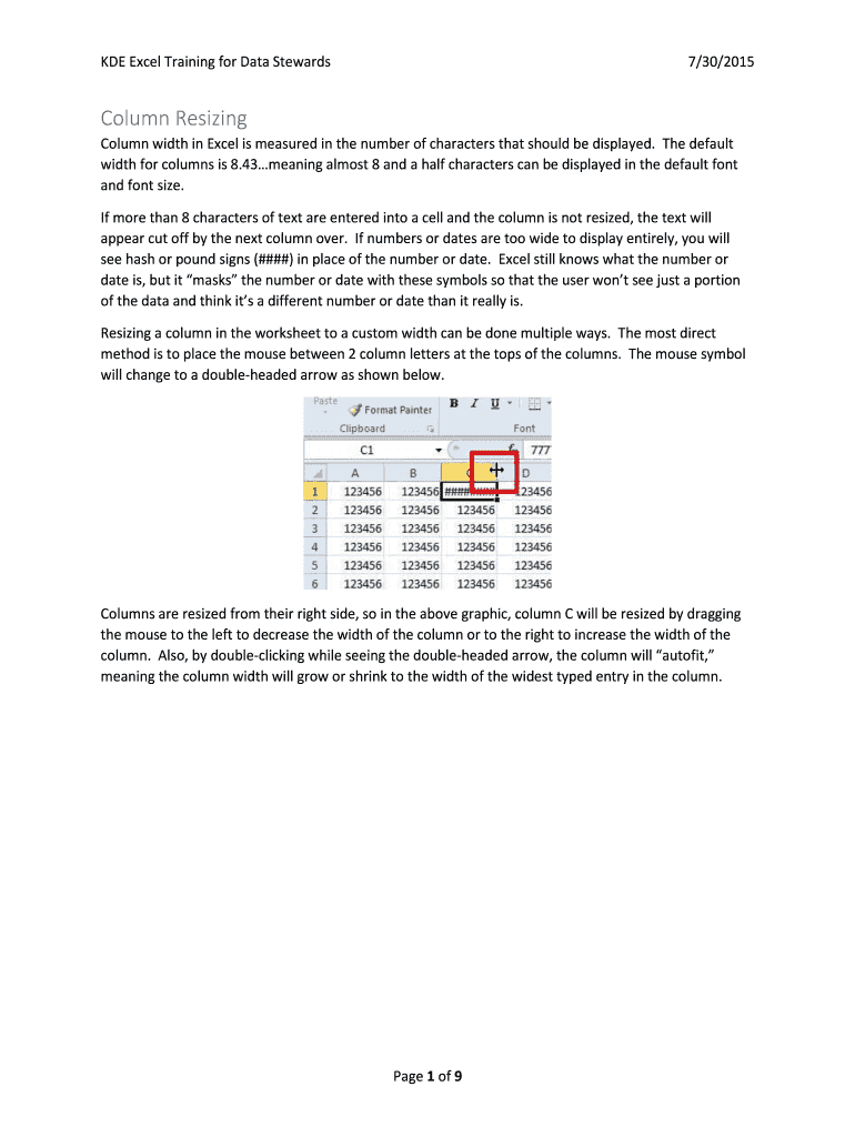 Fillable Online education ky Column Resizing Fax Email Print - pdfFiller