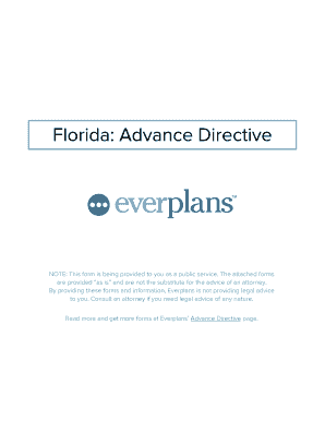 Fillable Online Florida Advance Directive Form. Download the Florida ...