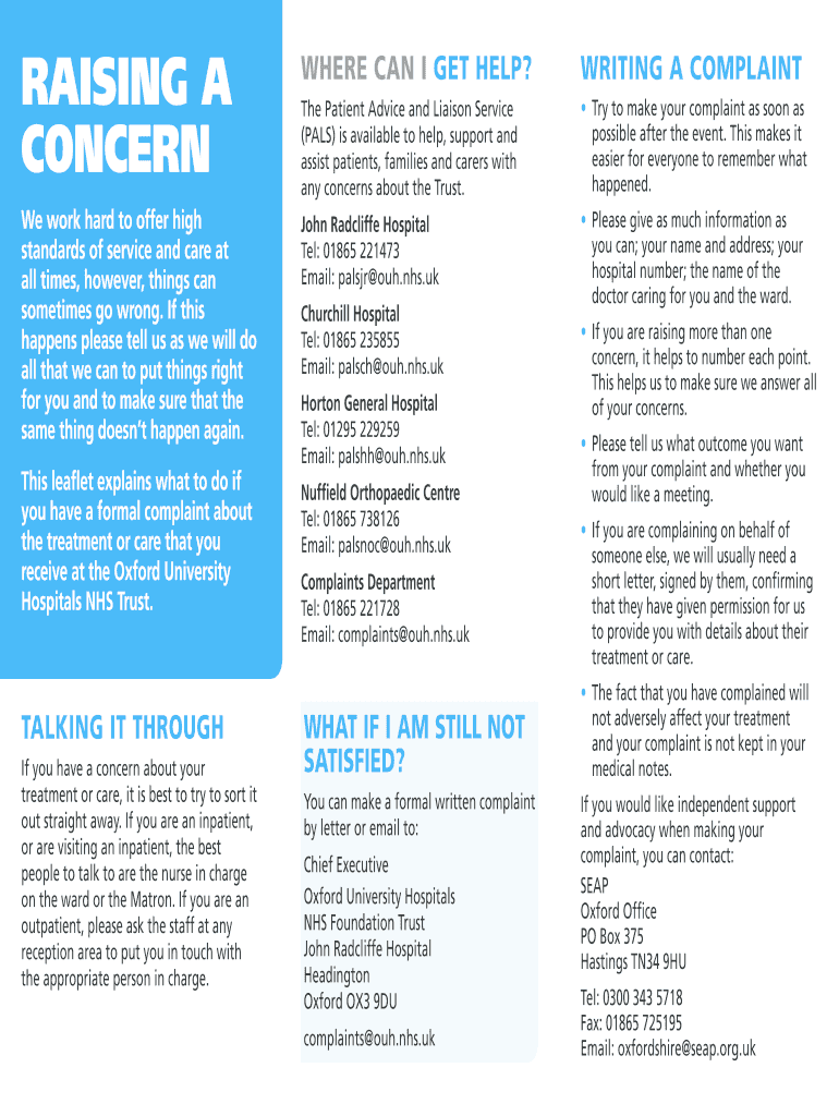 Fillable Online WRITING A COMPLAINT Fax Email Print - pdfFiller