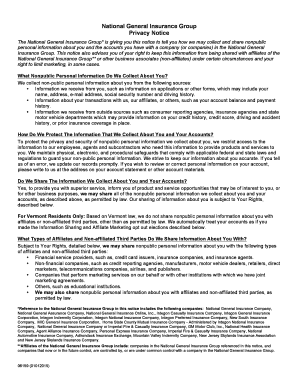 Fillable Online National General Insurance Group Fax Email Print ...