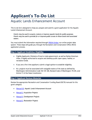 Fillable Online rco wa Applicant's To-Do List - rco wa Fax Email Print ...
