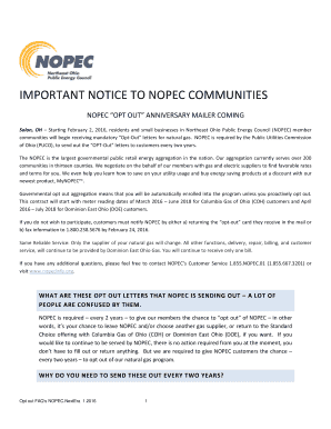 Fillable Online cityofparma-oh IMPORTANT NOTICE TO NOPEC COMMUNITIES ...