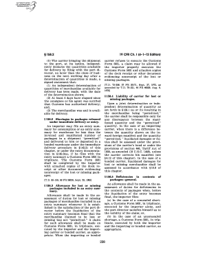 Fillable Online gpo 19 CFR Ch. I (4112 Edition) 158.2 - gpo Fax Email Print - pdfFiller