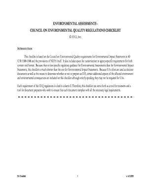 Fillable Online EA Checklist Fax Email Print - pdfFiller