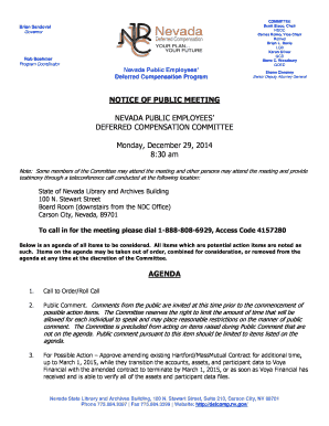 Fillable Online Brian Sandoval Governor Rob Boehmer Program Coordinator ...