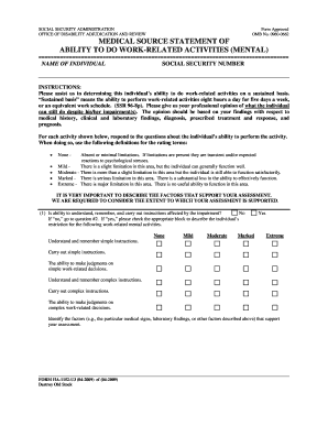 Fillable Online reginfo medical source statement of ability to do work ...