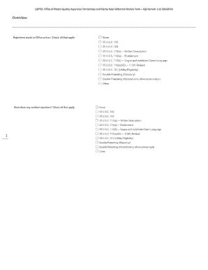 Fillable Online uspto 1 Overview - uspto Fax Email Print - pdfFiller