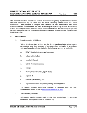 Fillable Online IMMUNIZATION AND HEALTH Fax Email Print - pdfFiller