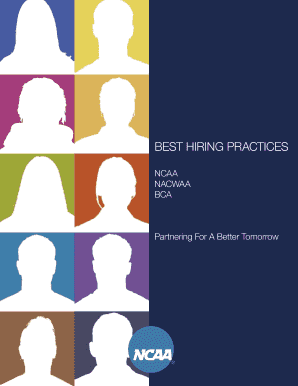 Fillable Online ncaa Best Hiring Practices. Best Hiring Practices Fax Email Print - pdfFiller