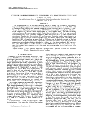 Fillable Online cfa harvard EVIDENCE FOR KELVIN-HELMHOLTZ INSTABILITIES ...