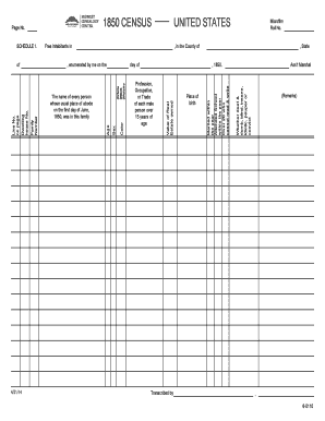 Fillable Online mymcpl 1850 CENSUS UNITED STATES - mymcpl Fax Email ...