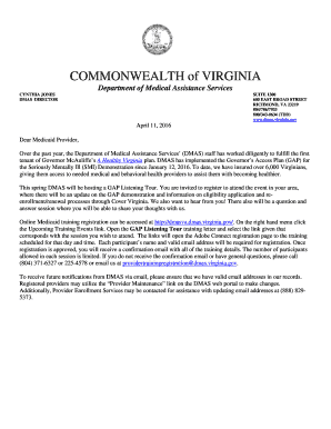 Fillable Online dmas virginia DMAS DIRECTOR - dmas virginia Fax Email ...