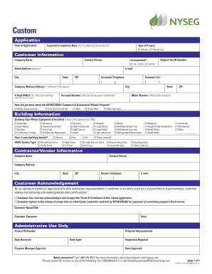 Fillable Online Custom - nyseg Fax Email Print - pdfFiller