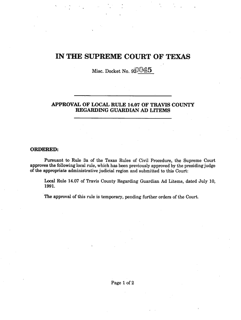 Fillable Online txcourts IN THE SUPREME COURT OF TEXAS - txcourts Fax ...