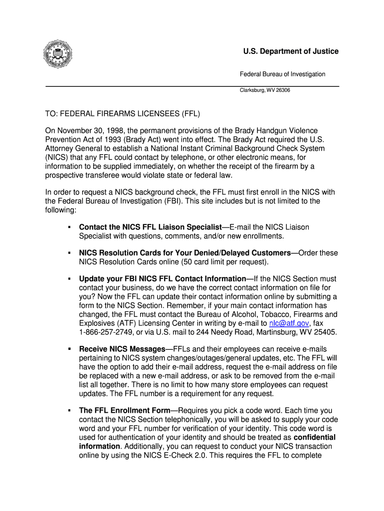 Fillable Online fbi FFL - FBI - fbi Fax Email Print - pdfFiller