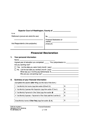 Fillable Online courts wa Washington State Courts - Court Forms ...