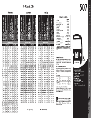Fillable Online To Atlantic City - New Jersey Transit Fax Email Print ...