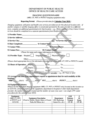 Fillable Online ct Inventory - Imaging Questionnaire - ct Fax Email ...