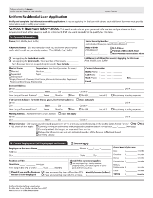 Fillable Online URLA - Borrower Information - Fannie Mae Fax Email ...