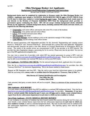 Fillable Online com ohio Background Check & Fingerprint Information ...