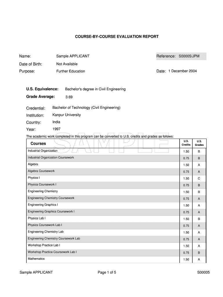Fillable Online ece View Sample Report PDF - ECE Fax Email Print ...