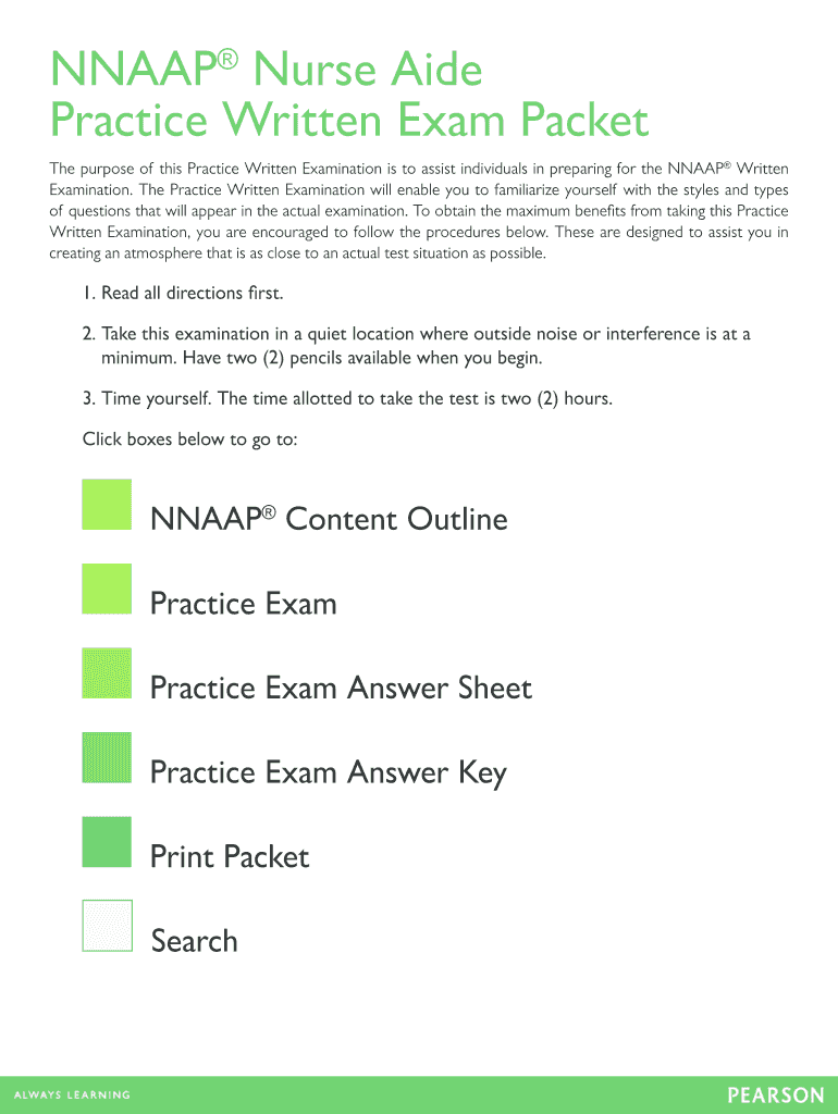 Fillable Online Practice Written Exam Packet Fax Email Print - pdfFiller