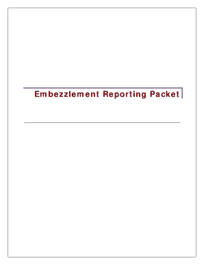 Fillable Online tempe Embezzlement Reporting Packet Fax Email Print ...