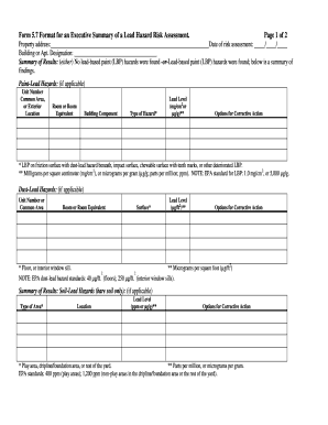 Fillable Online portal hud Form 5.7 Format for an Executive Summary of ...