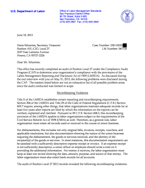 Fillable Online dol U.S. Department of Labor - dol Fax Email Print ...