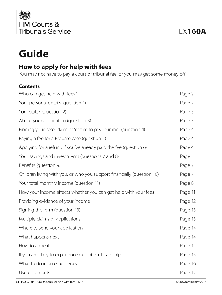 fillable-online-ex160a-how-to-apply-for-help-with-fees-fax-email