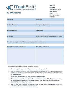 Fillable Online Send To: Fax Email Print - pdfFiller