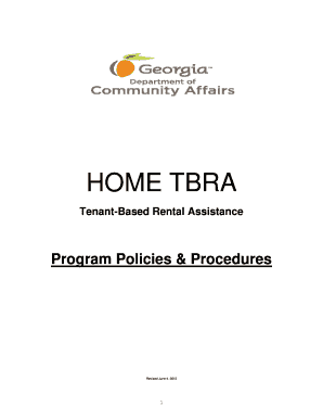 Fillable Online dca ga HOME TBRA - dca ga Fax Email Print - pdfFiller
