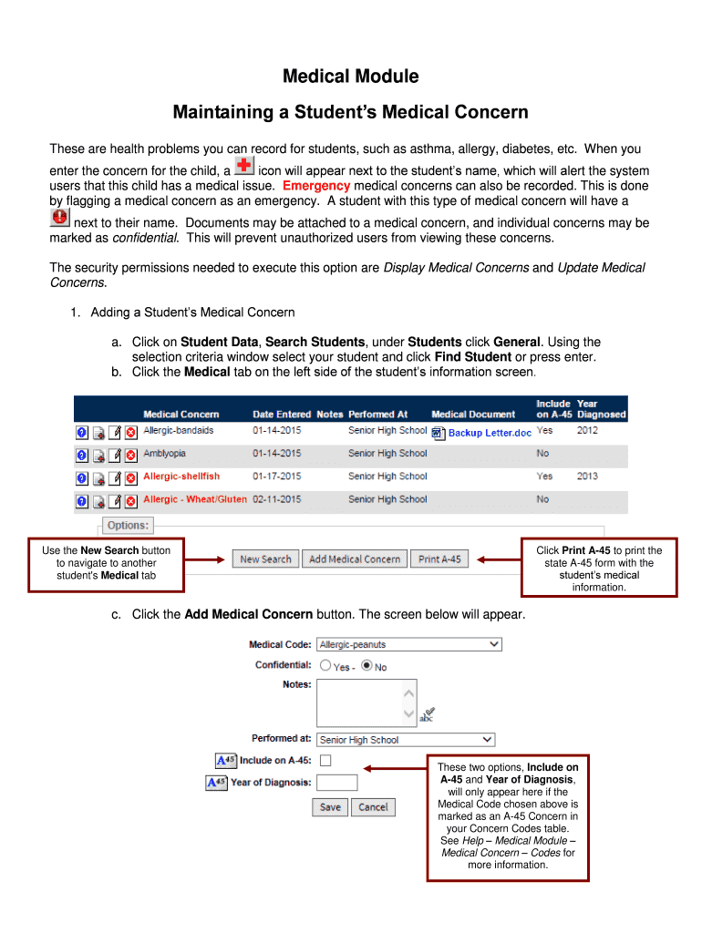 Fillable Online Medical Module Fax Email Print - pdfFiller