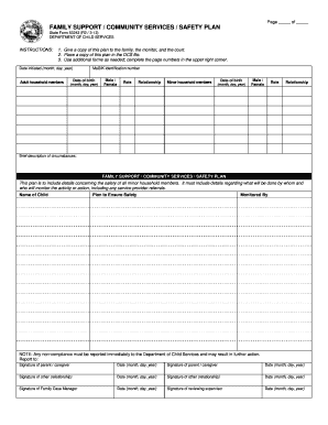 Fillable Online forms in FAMILY SUPPORT / COMMUNITY SERVICES / SAFETY ...