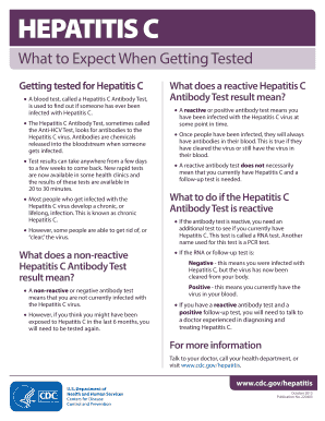 Fillable Online cdc HEPATITIS C - cdc Fax Email Print - pdfFiller
