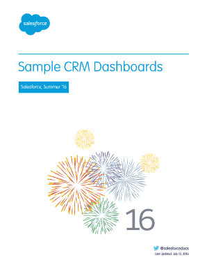 Fillable Online Sample CRM Dashboards Fax Email Print - pdfFiller