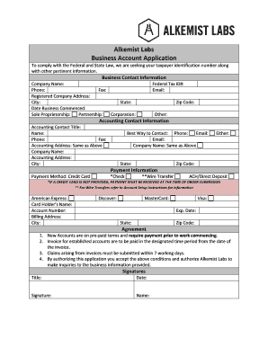 Fillable Online ACCOUNT SETUP INSTRUCTIONS Fax Email Print - pdfFiller