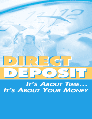 Fillable Online DIRECT DEPOSIT DIRECT DEPOSIT Fax Email Print - pdfFiller