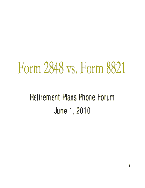 Fillable Online irs Form 2848 vs. Form 8821 - irs Fax Email Print - pdfFiller