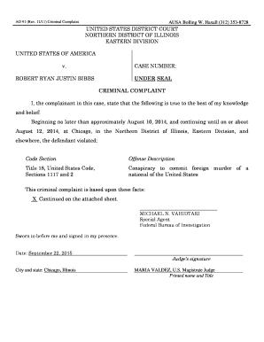 Fillable Online justice Criminal Complaint - justice Fax Email Print ...