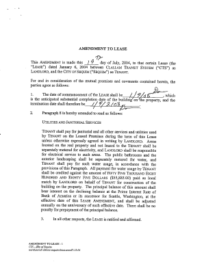 Fillable Online Amendment to Commercial Lease Fax Email Print - pdfFiller