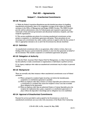 Fillable Online Subpart F Unauthorized Commitments Fax Email Print ...