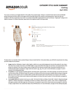 Fillable Online Clothing Style Guide UK Fax Email Print - pdfFiller
